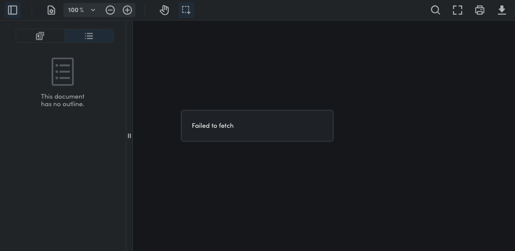 How to resolve issues loading PDF documents